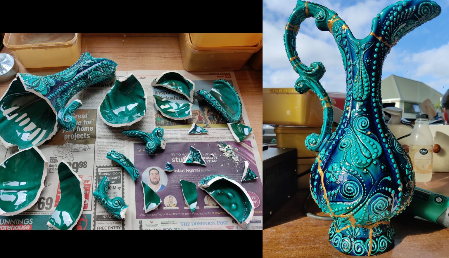 Pottery Repair - Before and After Photos - Pottery Repair
