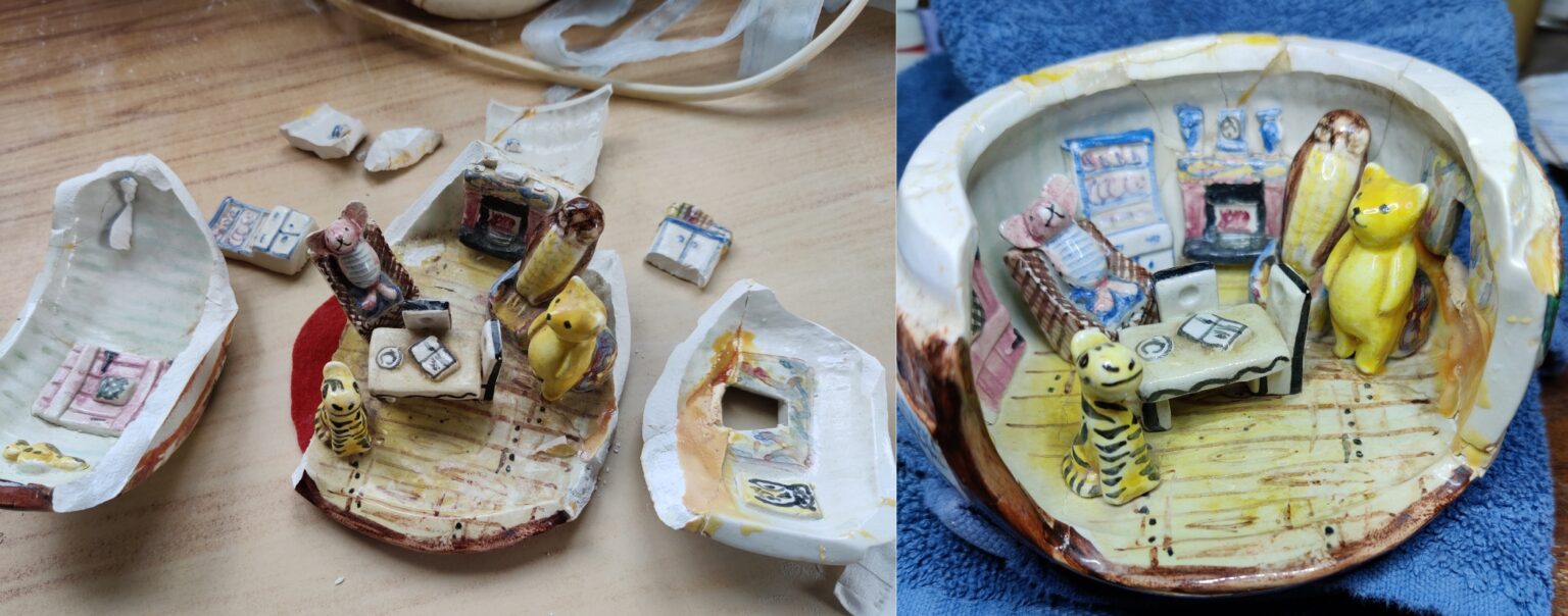 Pottery Repair - Before and After Photos - Pottery Repair